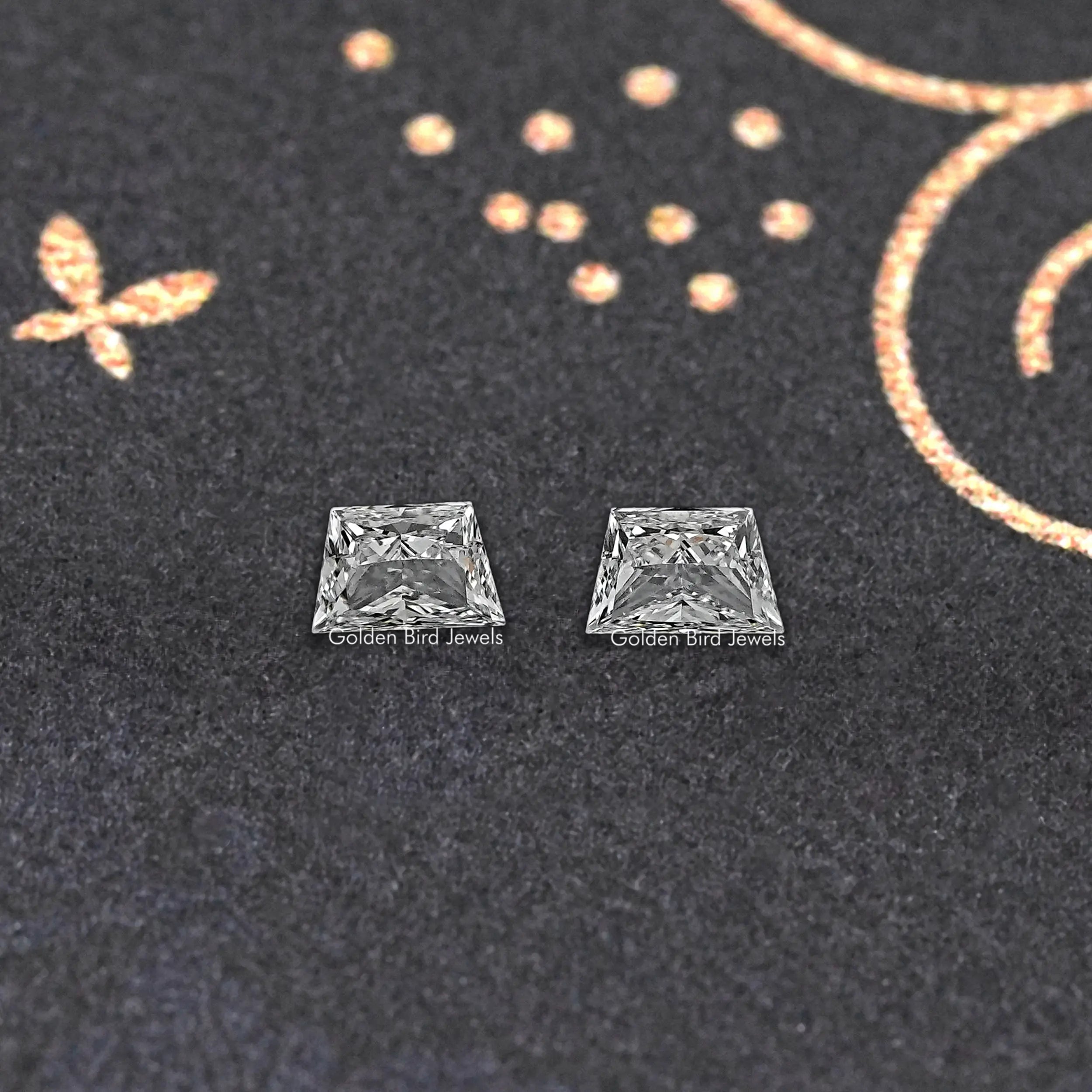 Trapezoid Cut Lab Diamond Pair