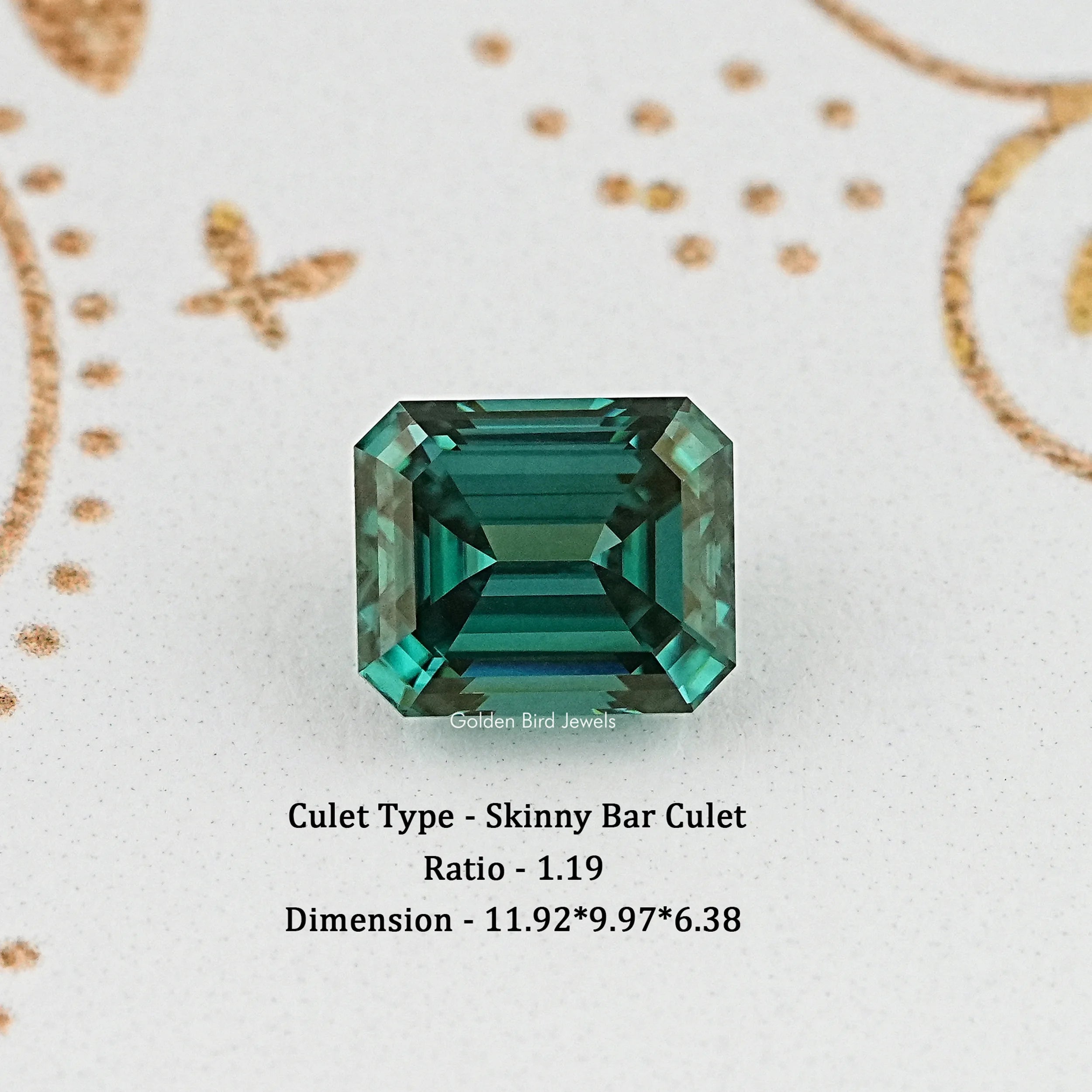 Emerald Shaped Loose Moissanite Stone