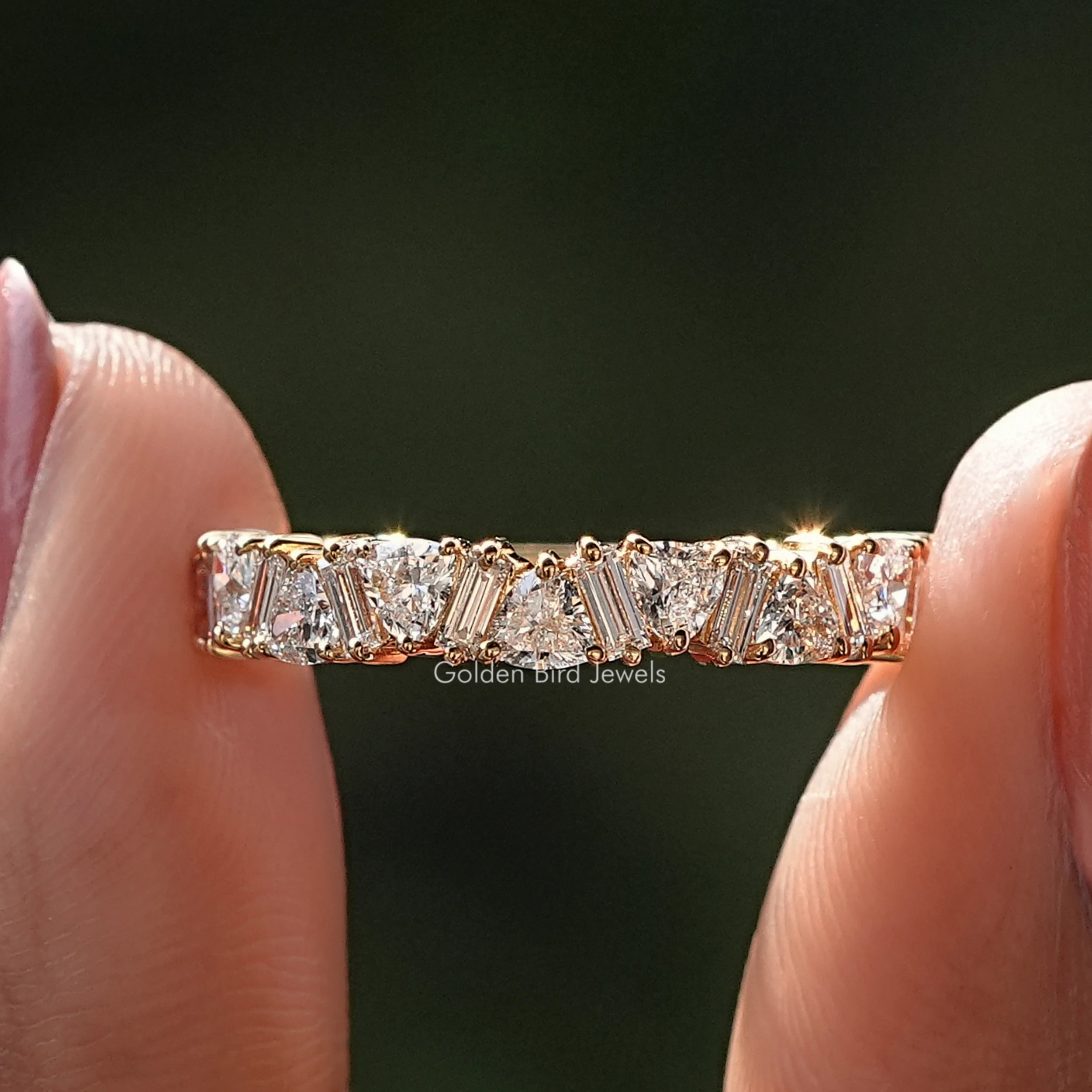 Trillion And Baguette Diamond Eternity Band