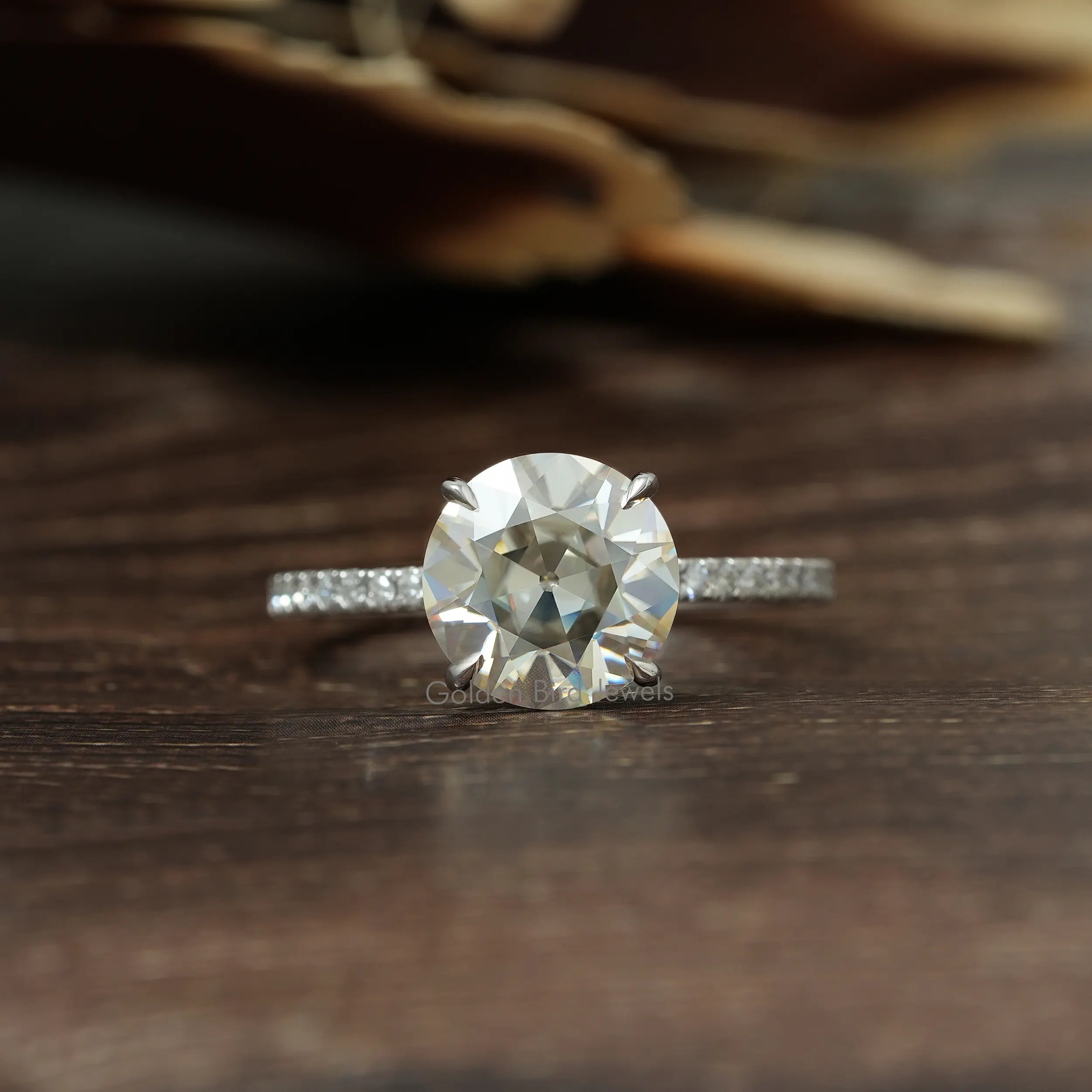 Hidden Halo Round Engagement Ring