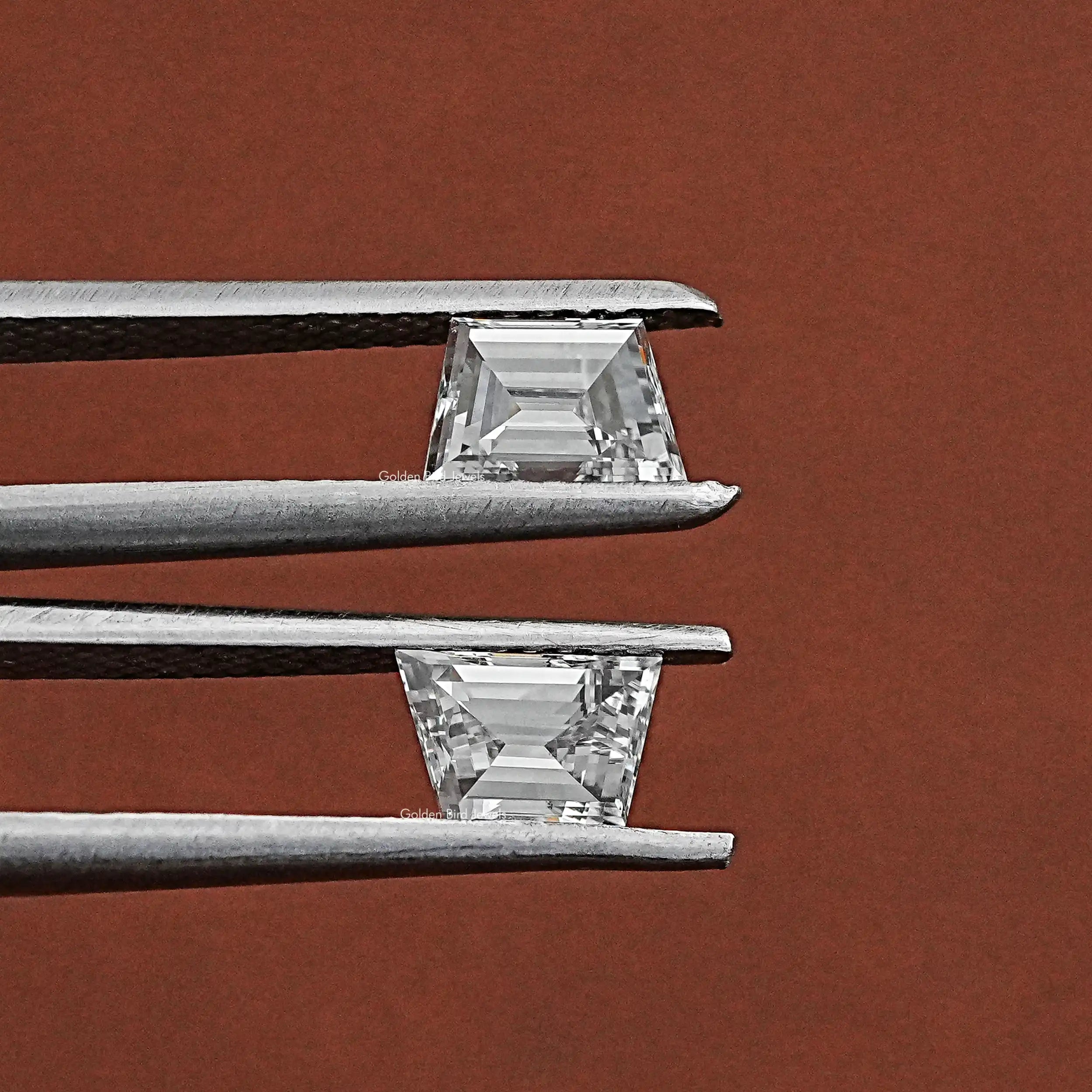 Step Cut Trapezoid Lab Diamonds | Matching Pair